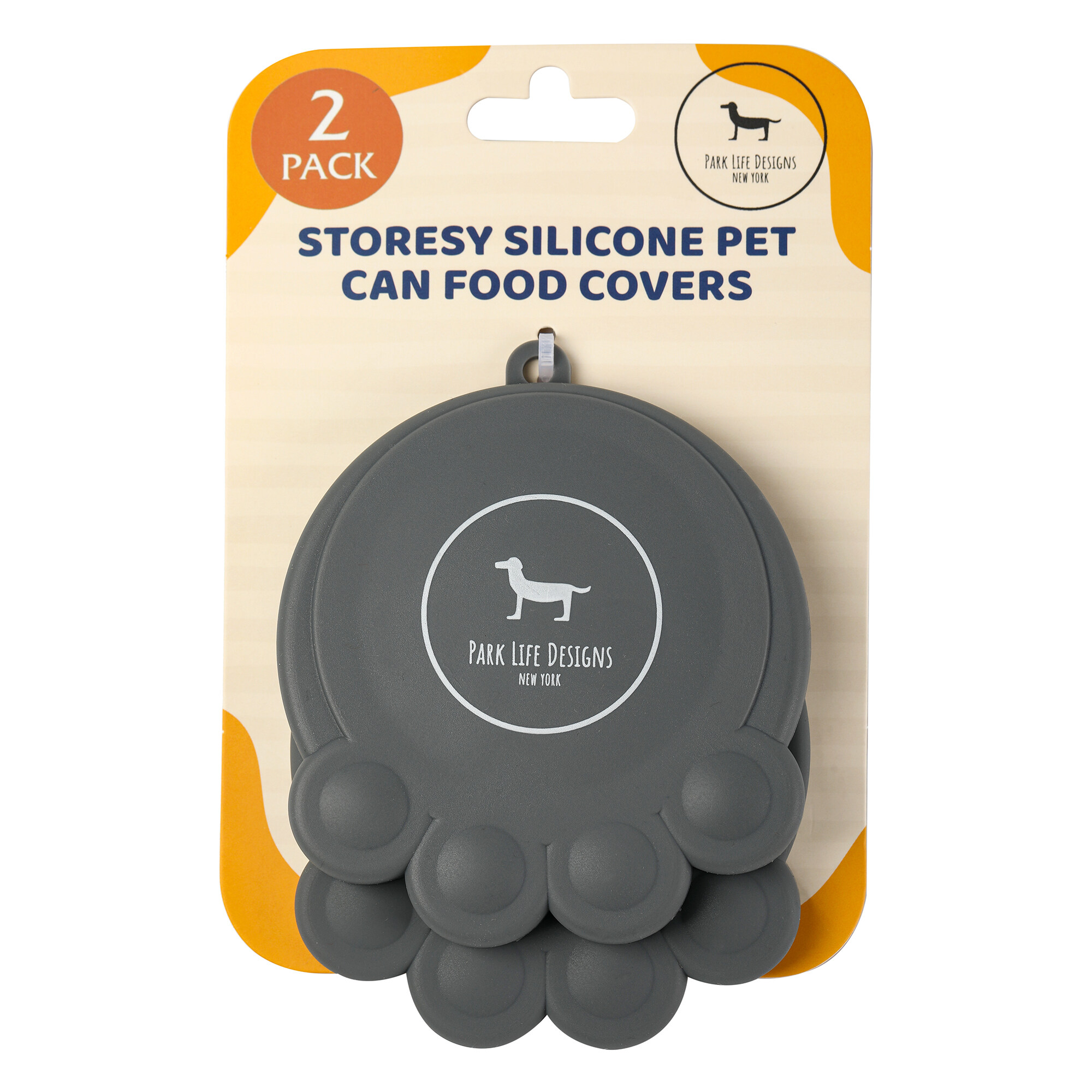 Storesy Silicone Pet Can Food Covers Blue - (Set of Two)