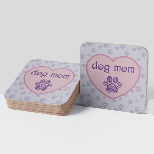 Cork Coaster - Dog Mom