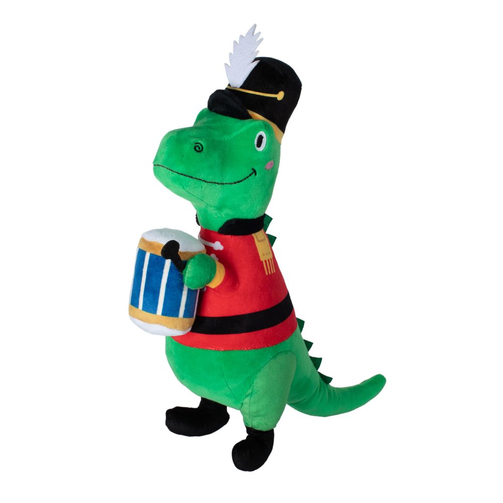 PetShop by Fringe Studio Little Drummer Rex Plush Dog Toy