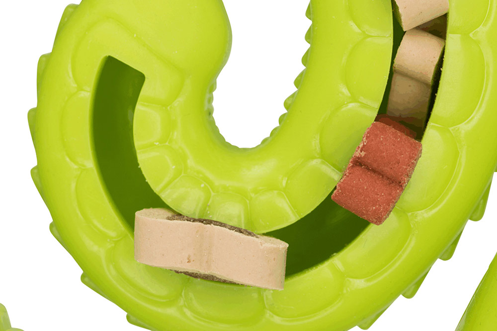 Snack Snake, Rubber, Coiled, 7"