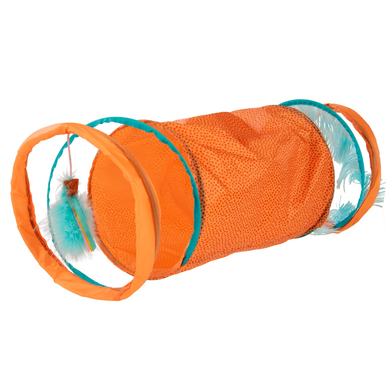 Instincts by SmartyKat Teaser Tunnel Spring-ended Activity Tunnel Cat ...