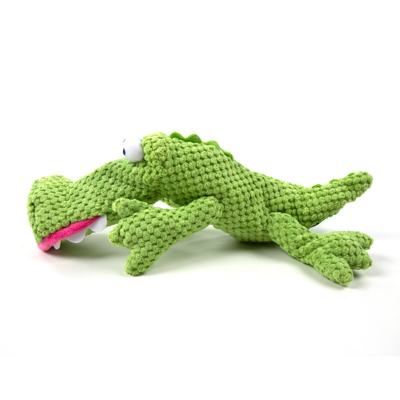 TrustyPup Gators Checker Squeaky Plush Chew Guard Dog Toy, Large