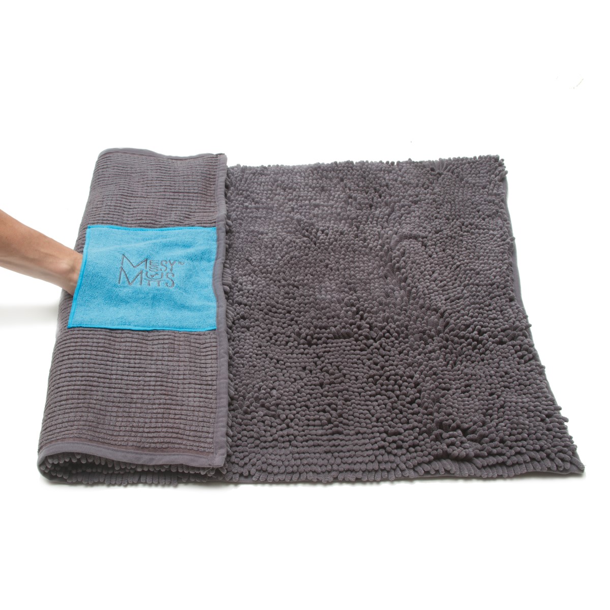 Messy Mutts Microfiber Dog Drying Mat & Towel with Hand Pockets Cool ...