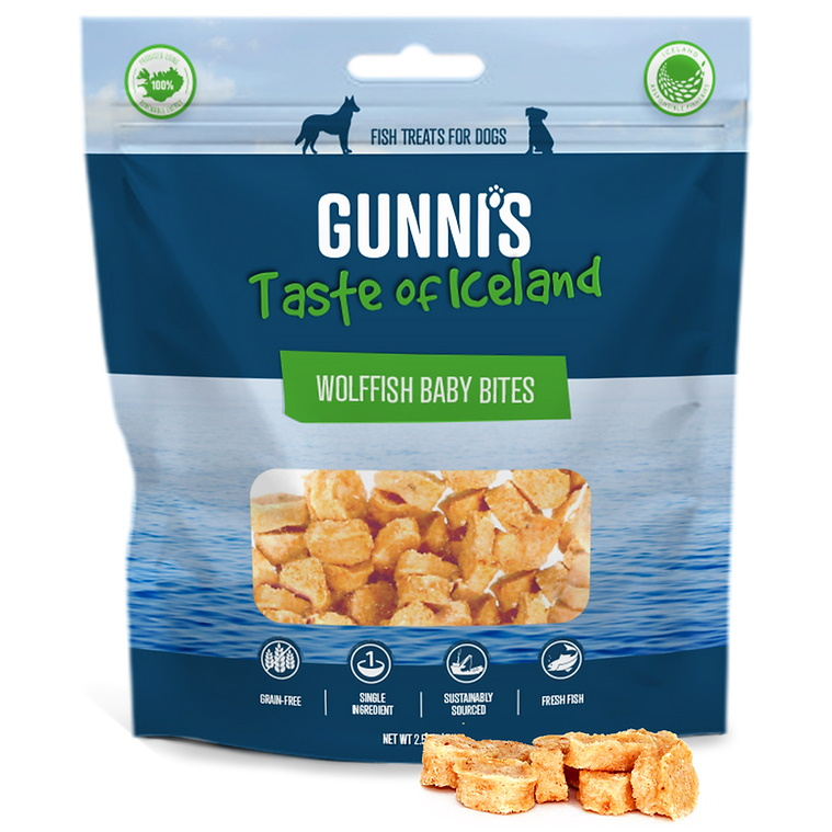 Gunni's Dog Baby Bites Wolf Fish 2.5oz.
