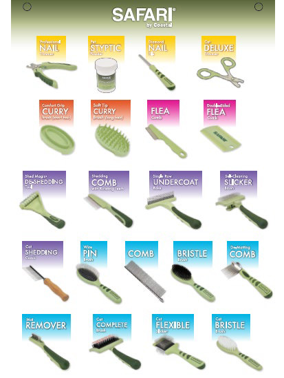 Safari® Medium Grooming Wall Display, 135 PCS