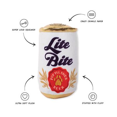 LITE BITE PUP PILSNER PLUSH DOG TOY