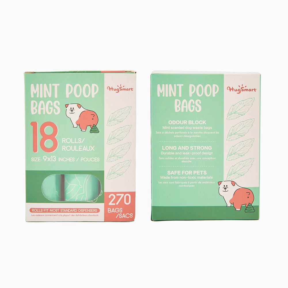 Mint Poop Bags 18 Rolls — 270 Bags
