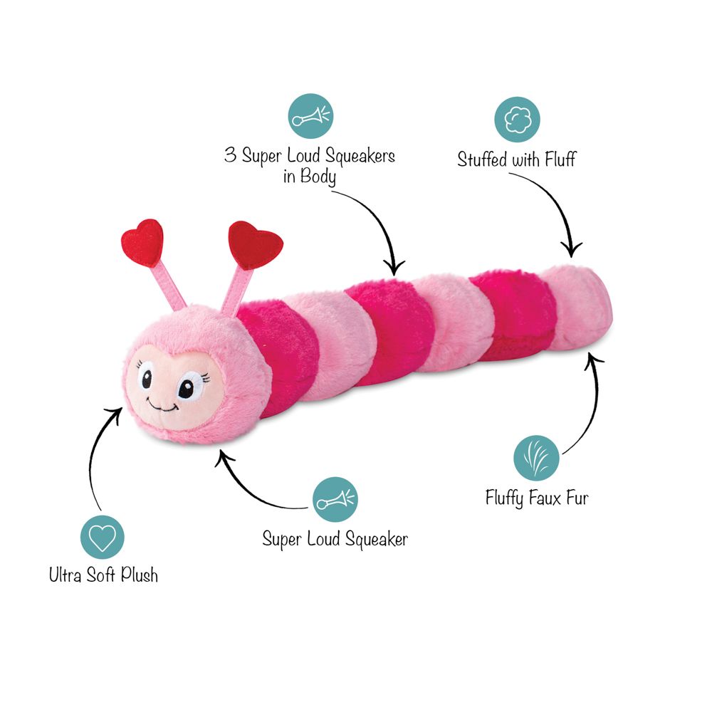 Love Bug Plush Dog Toy