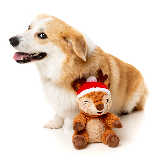 FuzzYard Dog Toy Rosco Reindeer S