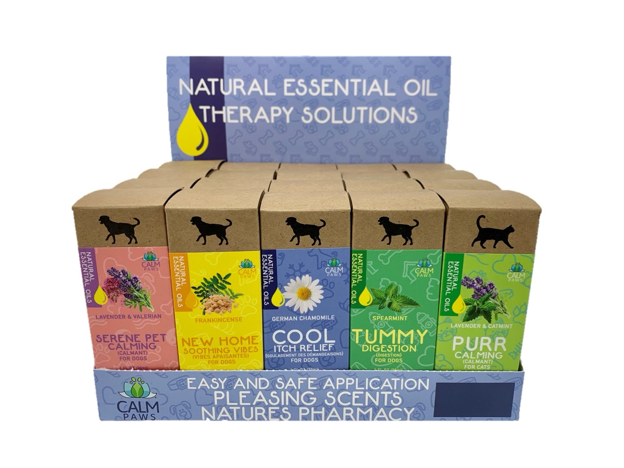 Calm Paws Essential Oils Counter Display (DOG & CAT)
