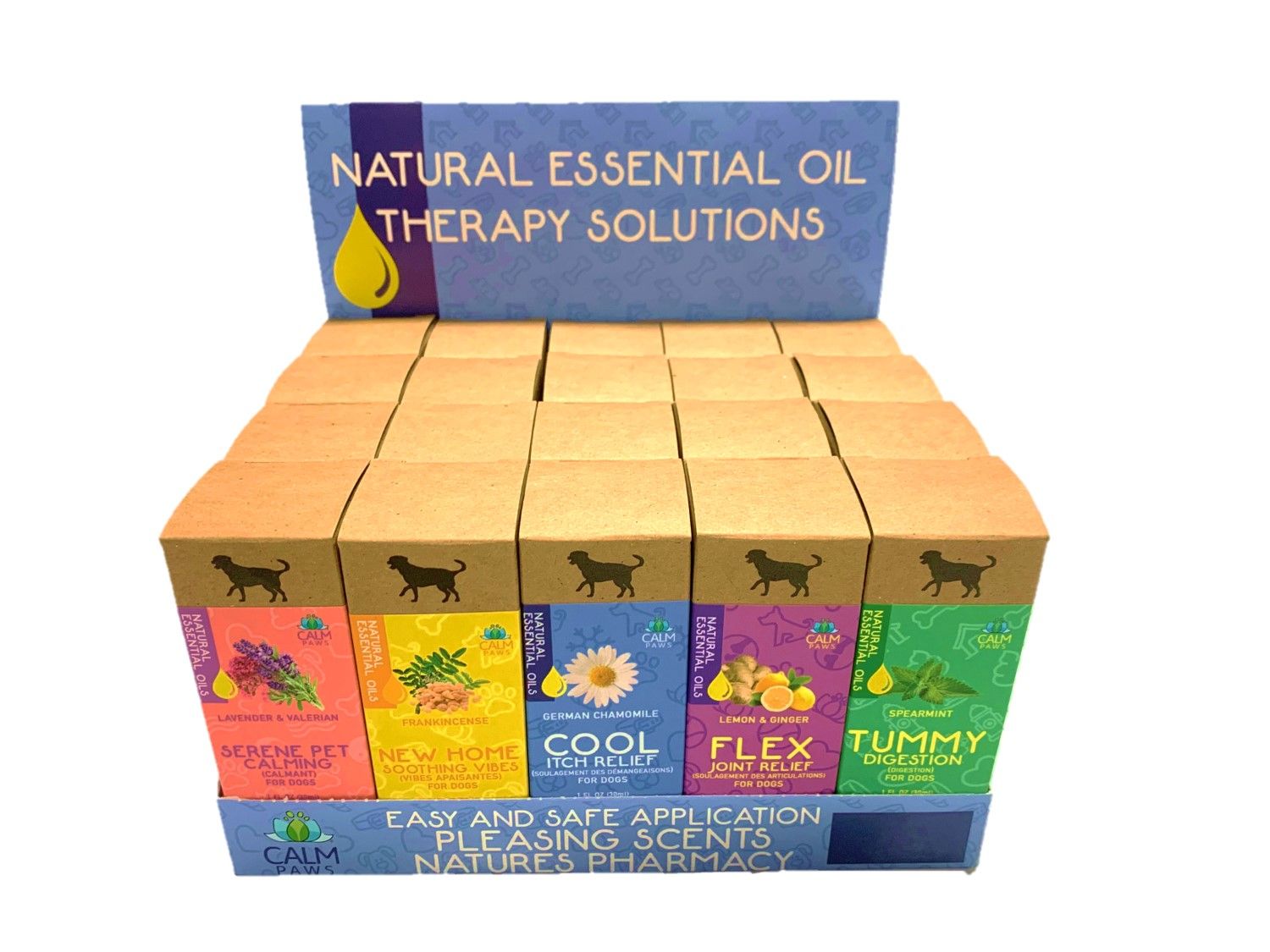 Calm Paws Essential Oils Counter Display (DOG & CAT)