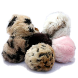 Tiki Squeaky Balls - Faux Fur Balls