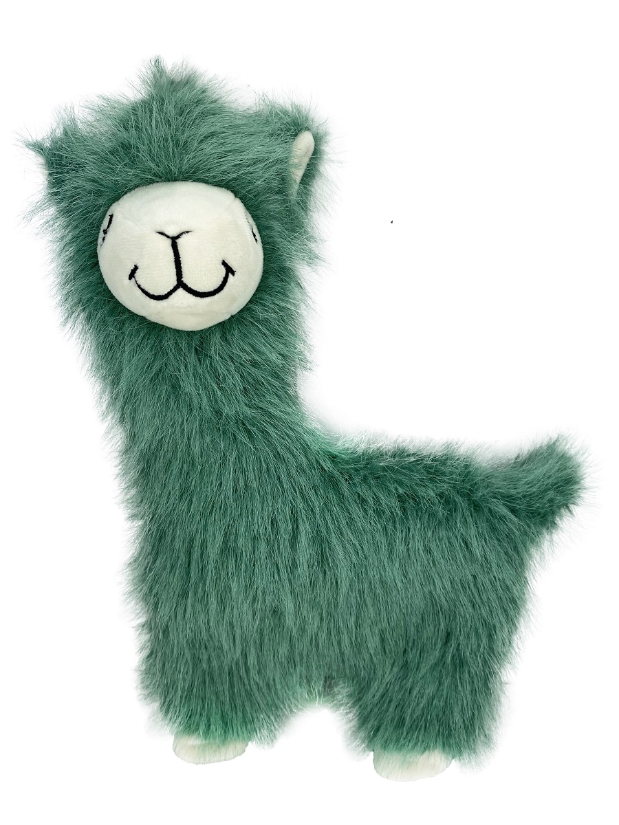 Multipet Fuzzy Llama Plush Dog Toy Assorted Colors 12"