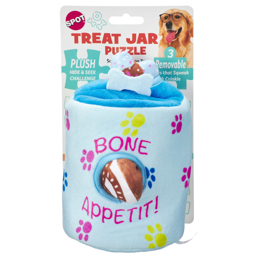 Spot Treat Jar Puzzle Dog Toy 1ea/8 in