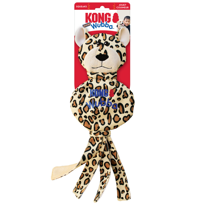 KONG Wubba No Stuff Cheetah Lg