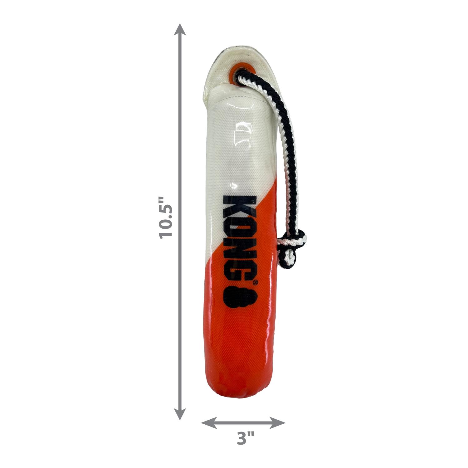KONG® Wild Shieldz Training Dummy Dog Chew Toy Orange/White Small/Medium
