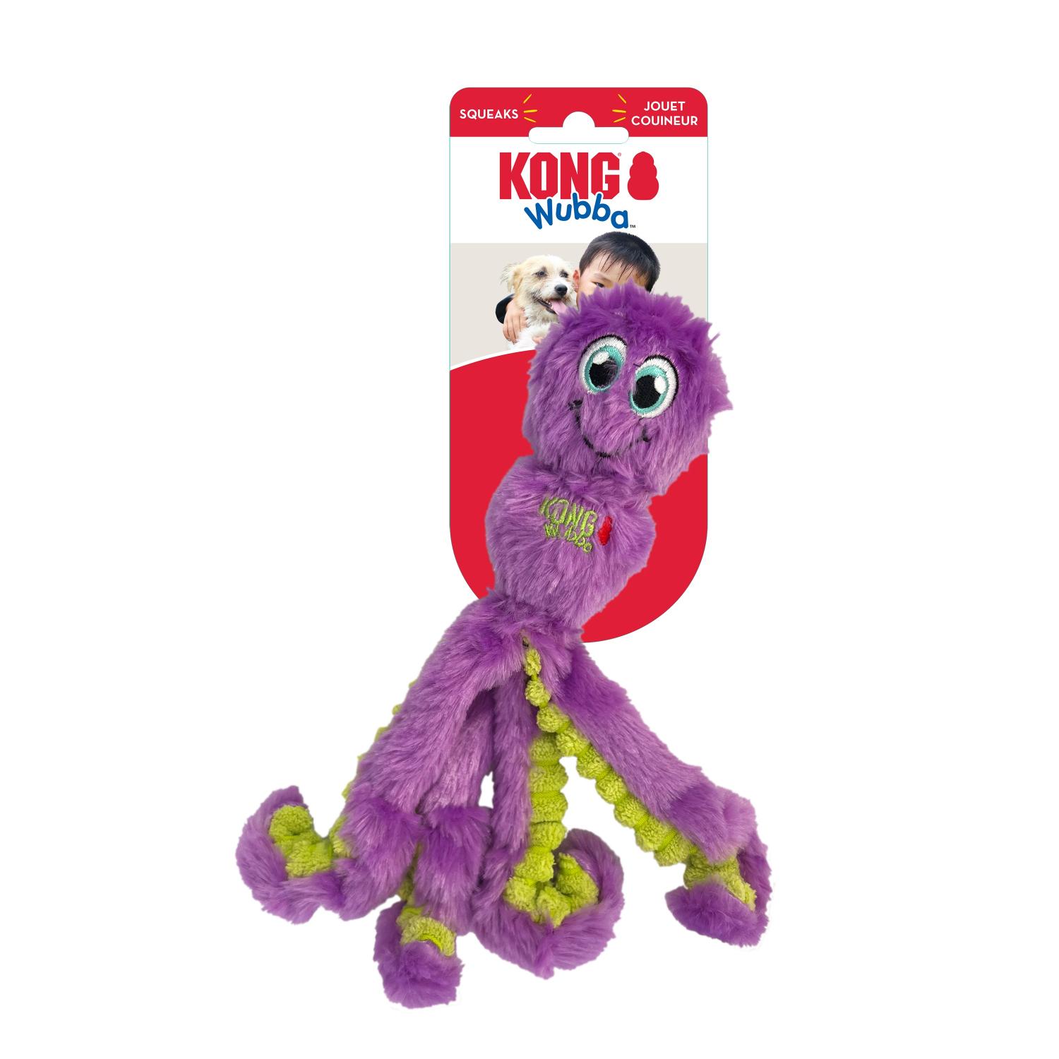 KONG® Wubba Octopus Dog Tug Toy Assorted Small