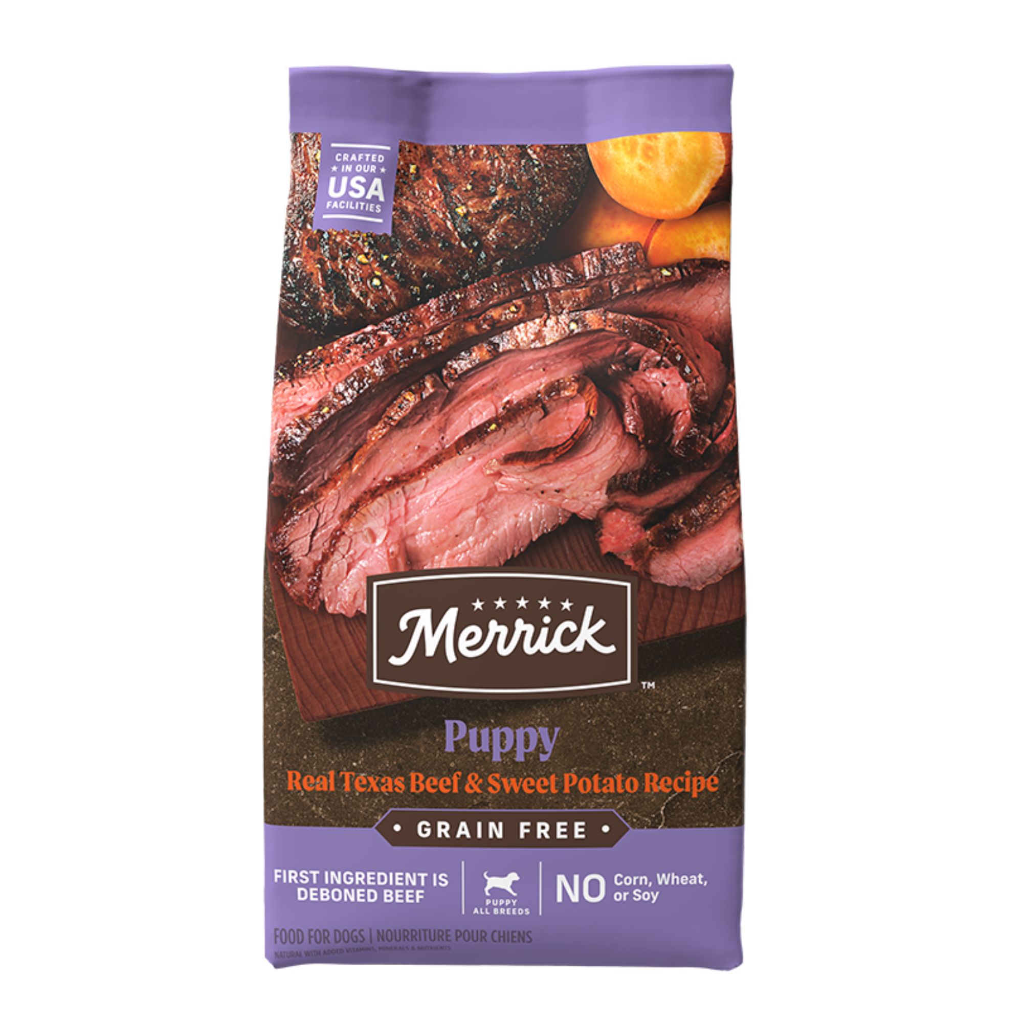 Merrick Dog Grain Free Puppy Beef And Sweet Potato 22Lb