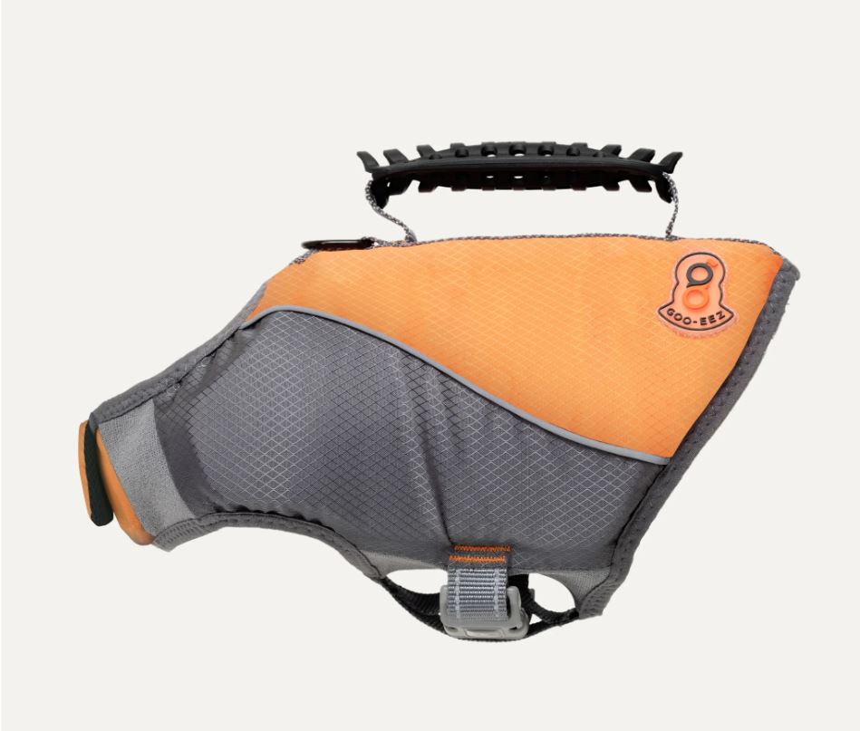 Goo-Eez Dog Life Vest Orange/Grey Large
