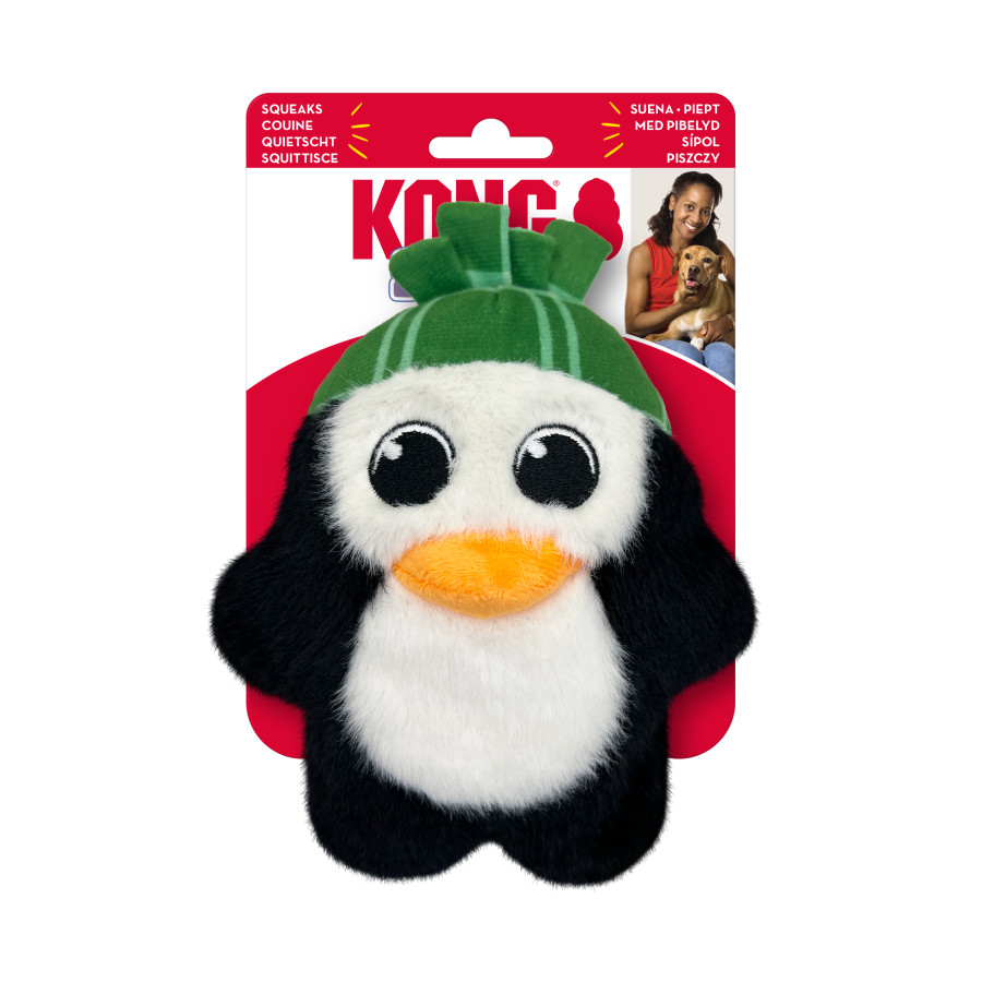 KONG Holiday Snuzzles Dog Toy Penguin, 1ea/SM