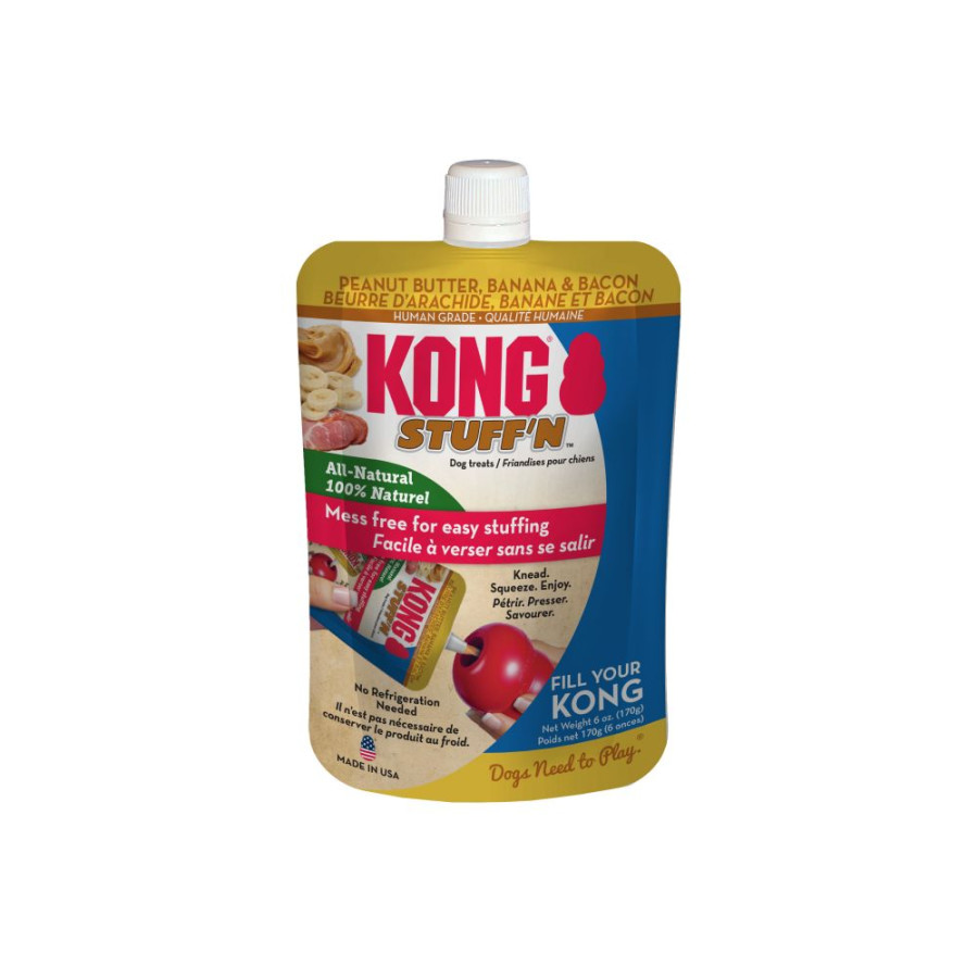 KONG Stuff'N Dog Treat Paste Pouch Peanut Butter, Bacon & Banana 1ea/6 oz