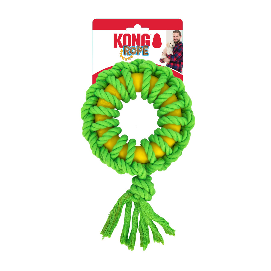 KONG Rope Ringerz Dog Toy Assorted 1ea/MD