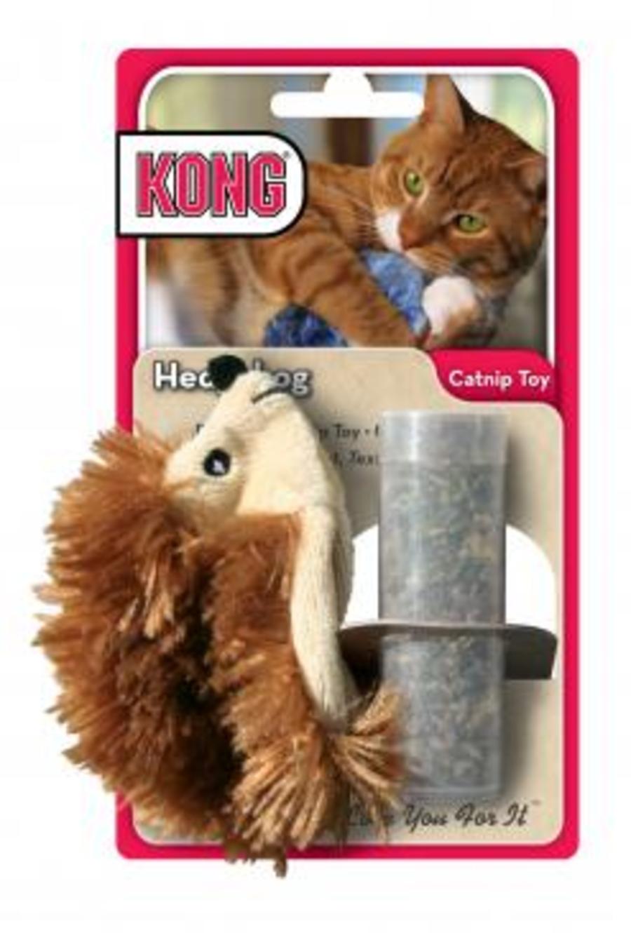 KONG Refillables Catnip Hedgehog Cat Toy Brown 1ea/One Size