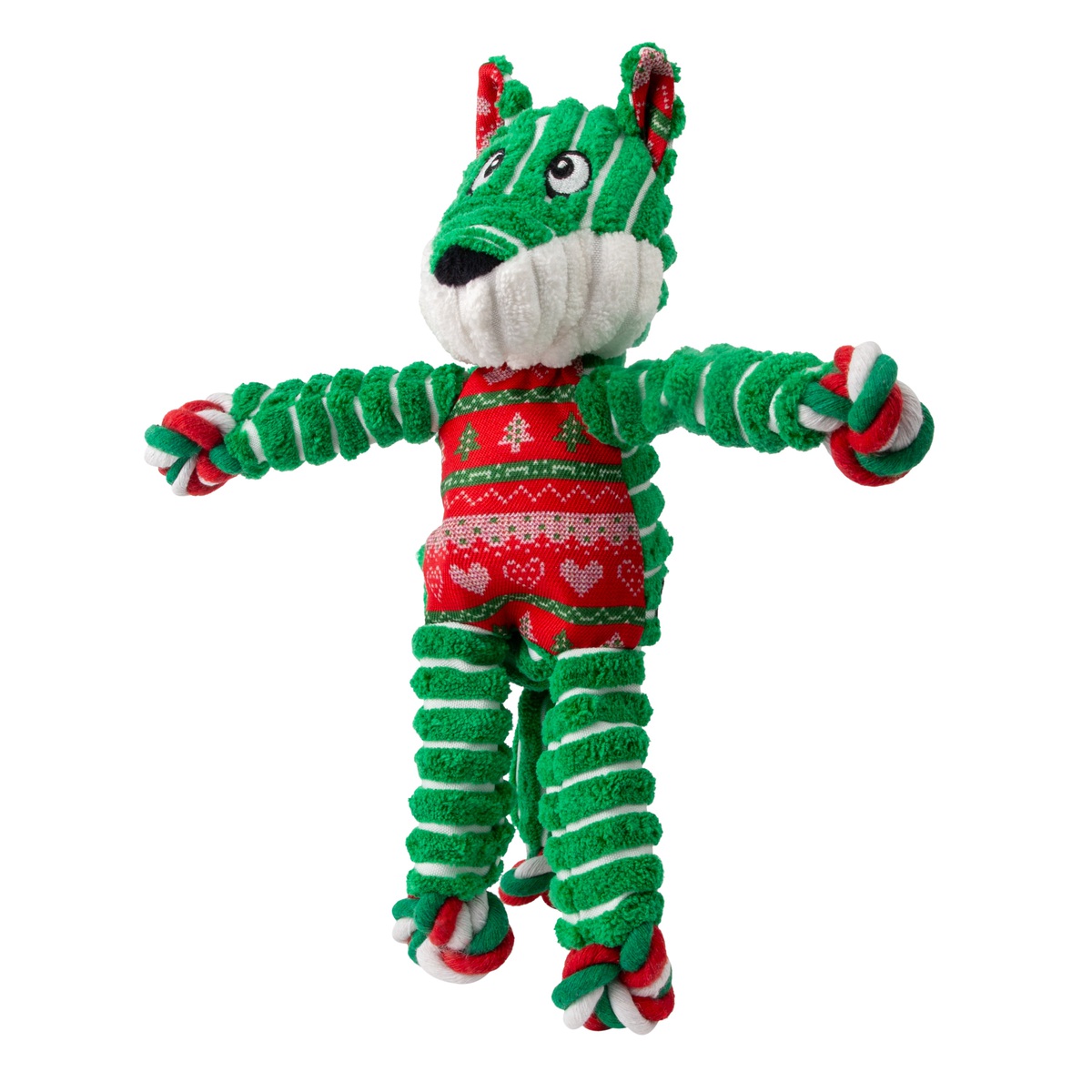 KONG Holiday Floppy Knots Fox Dog Toy Sm/Md