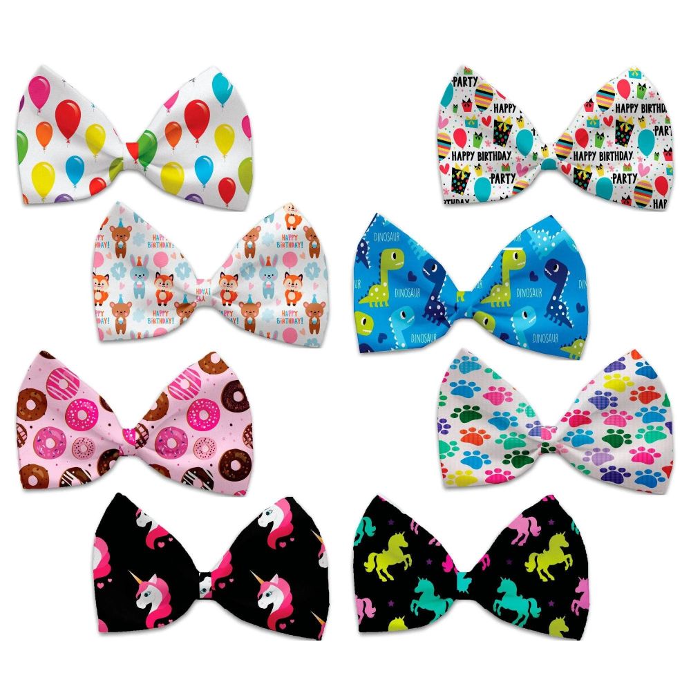 Dog & Cat Bow Ties, "Happy Birthday Group"