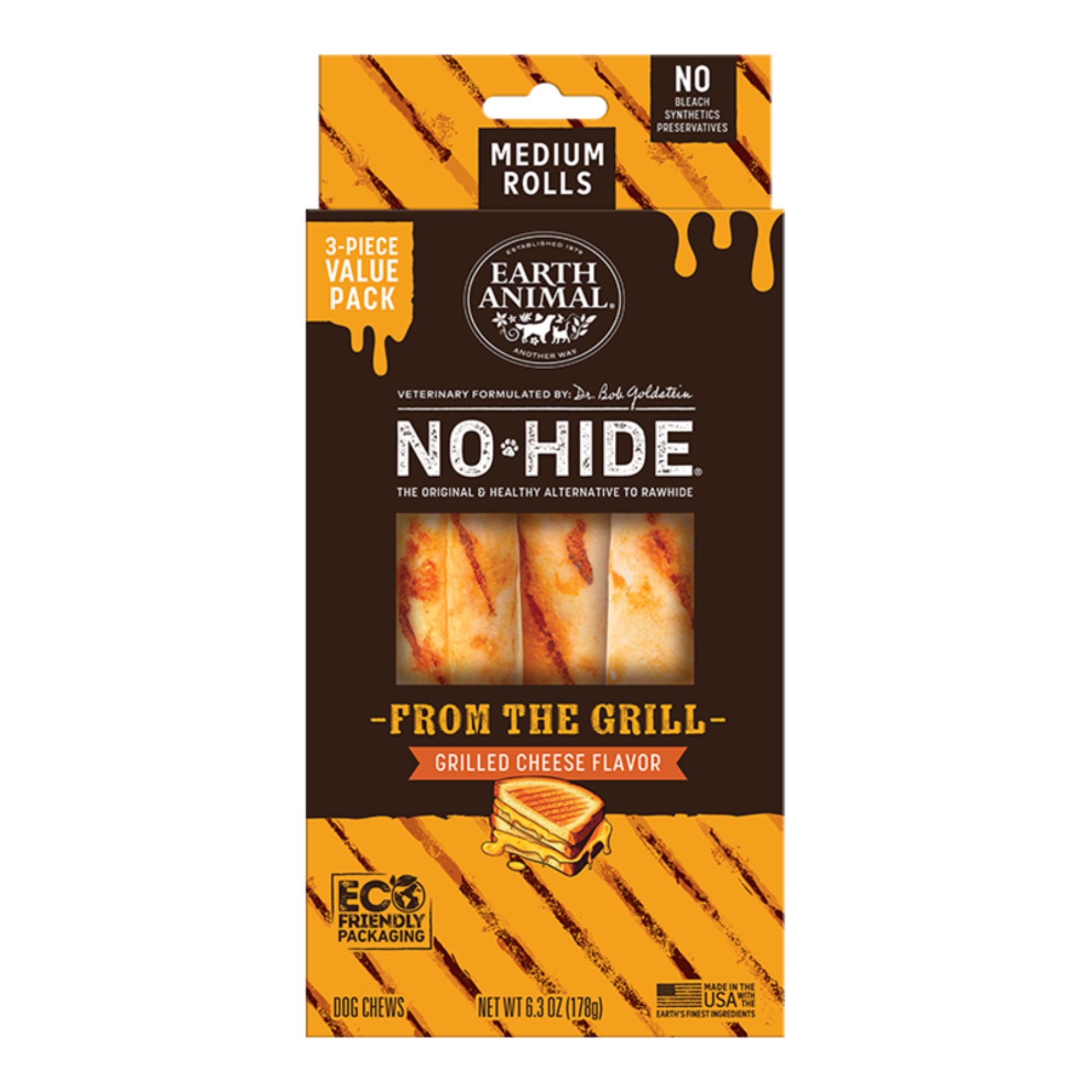 Earth Animal Dog No - Hide From The Grill Grilled Cheese Rolls Medium ...