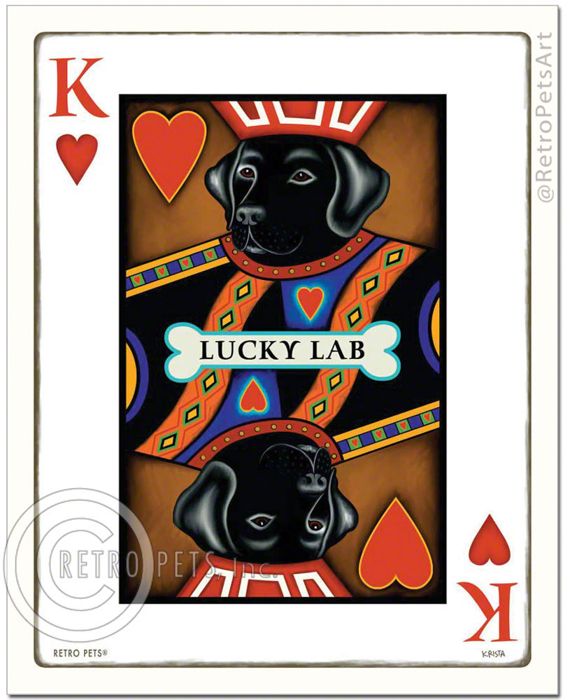 Lucky Lab (Labrador Retriever ) King of Hearts