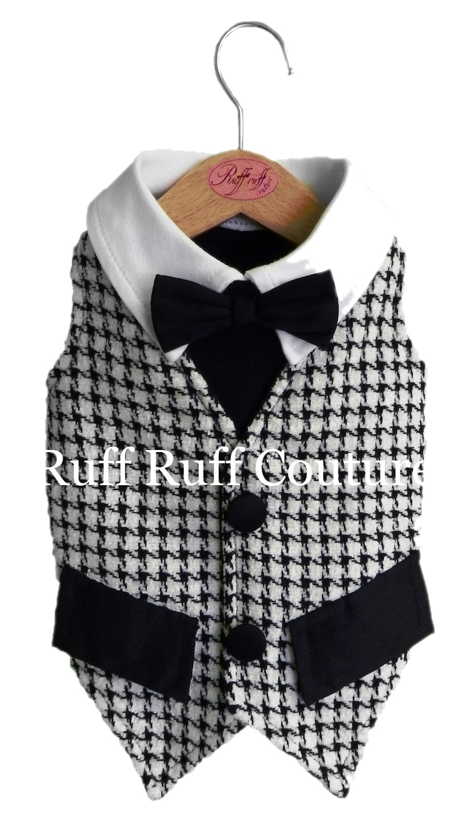 Wood & Chrome Hangers (DOZEN BULK PACK) by Ruff Ruff Couture®