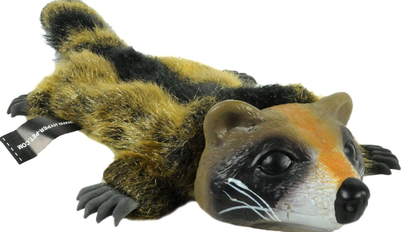 Hyper Pet™ Real Skinz with Squeaker Raccoon Dog Toy