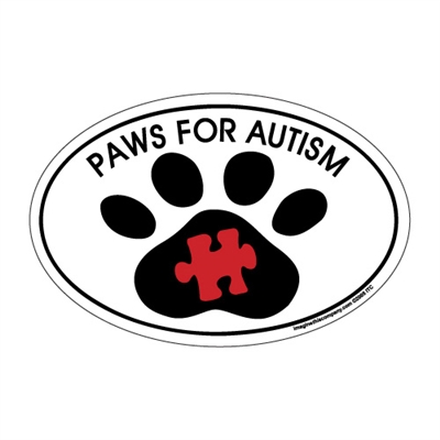 Paws for Autism Oval