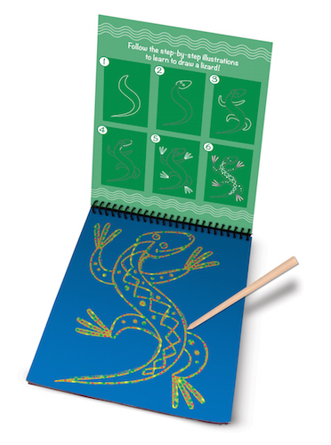 On the Go Scratch Art: Pets Learn-to-Draw Pad