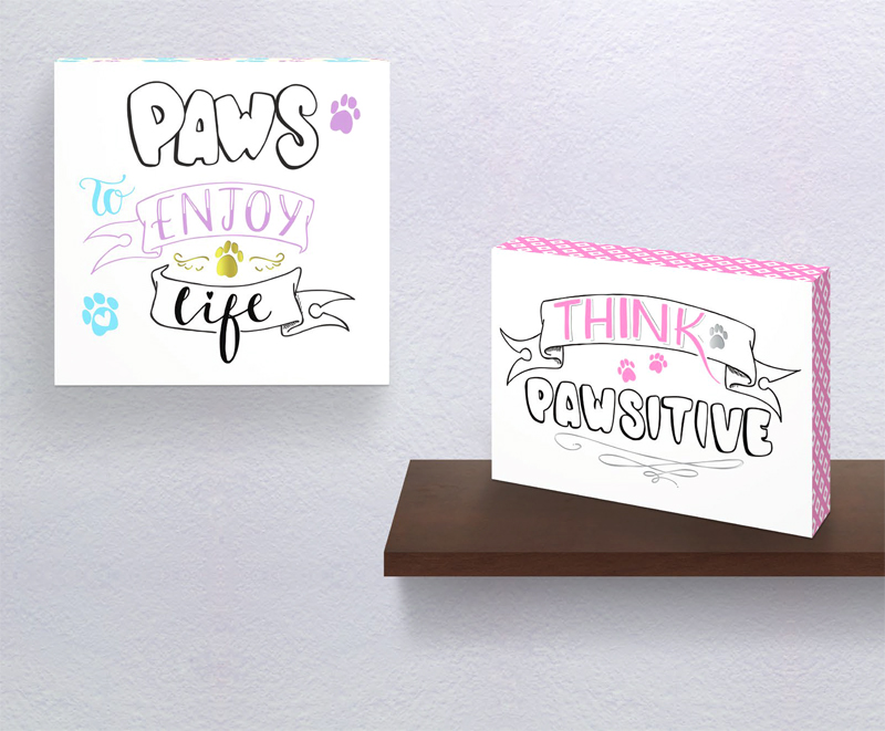 Think Pawsitive Wall Plaque